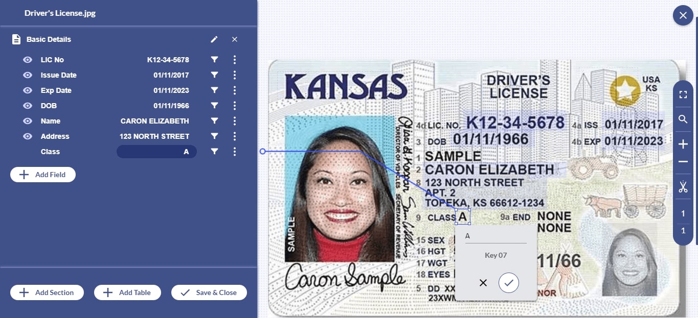 Driver's License OCR API | OCR Driver's License