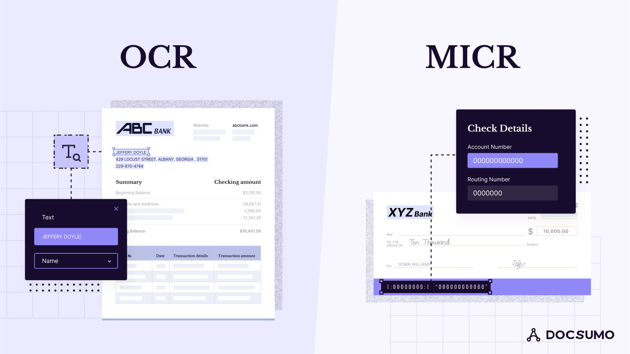 OCR vs. MICR: What is the difference between 2 document processing ...