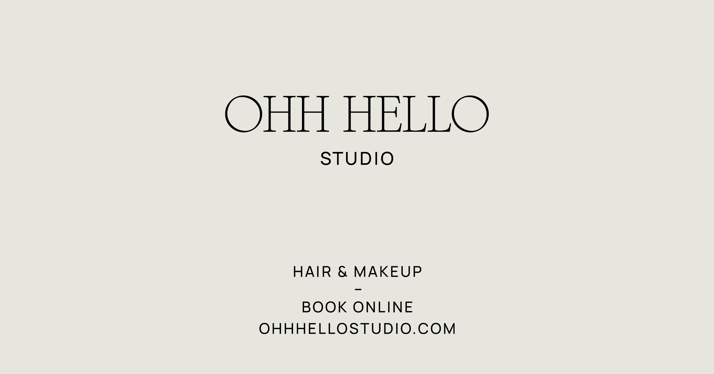 Ohh Hello Studio - Hair & Makeup