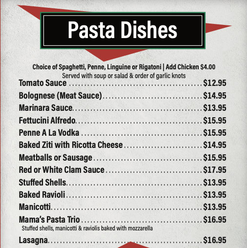 Explore Mama's Pizzeria Menu - Authentic Italian Cuisine in Port Saint ...