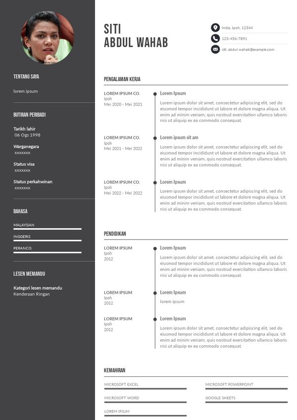 Panduan Menulis CV Menggunakan Templat Romania