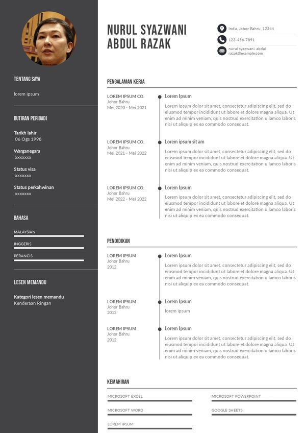 Panduan Menulis CV dan Templat Efektif untuk Jawatan Pengurus Bar