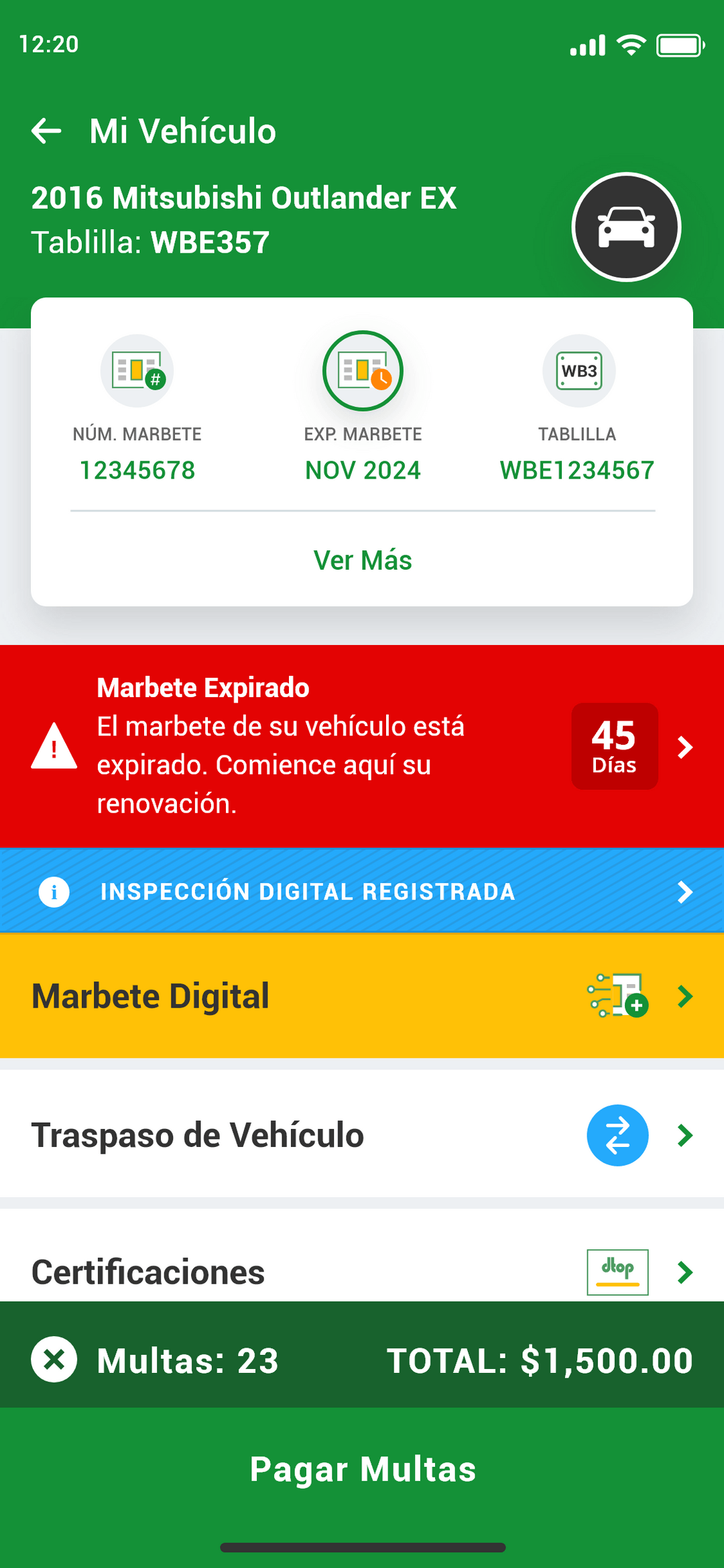 Alternativas de Registro