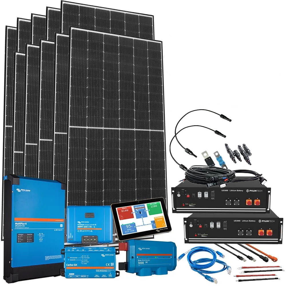 Solar Inselanlage Hybrid 4kw Ja Solar VIctron Inverter RS 48/6000 ...