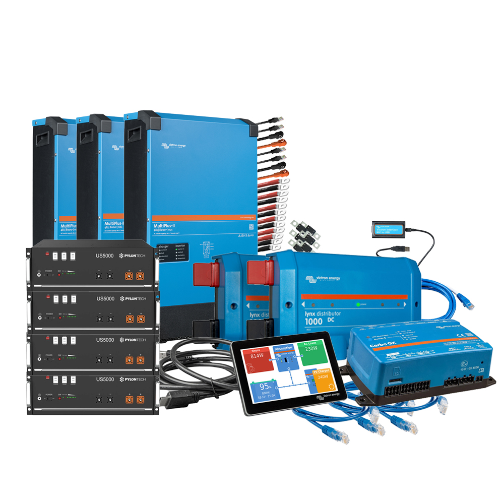 Victron Multiplus-II 48V 3-Phasen 24kVA Speicherpaket 19.2kwh Pylontech ...