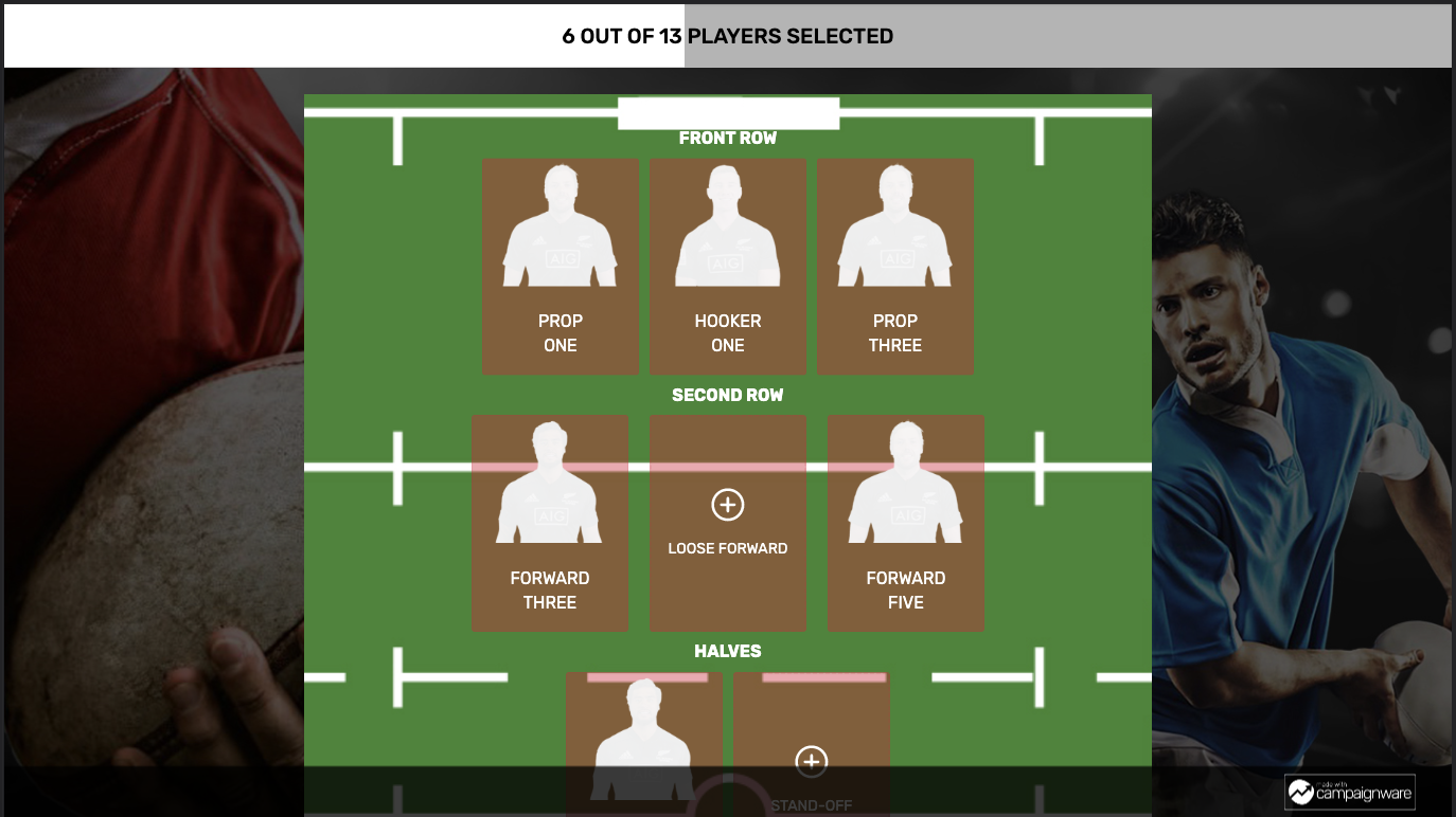 Rugby League Team Picker Platform | Campaignware