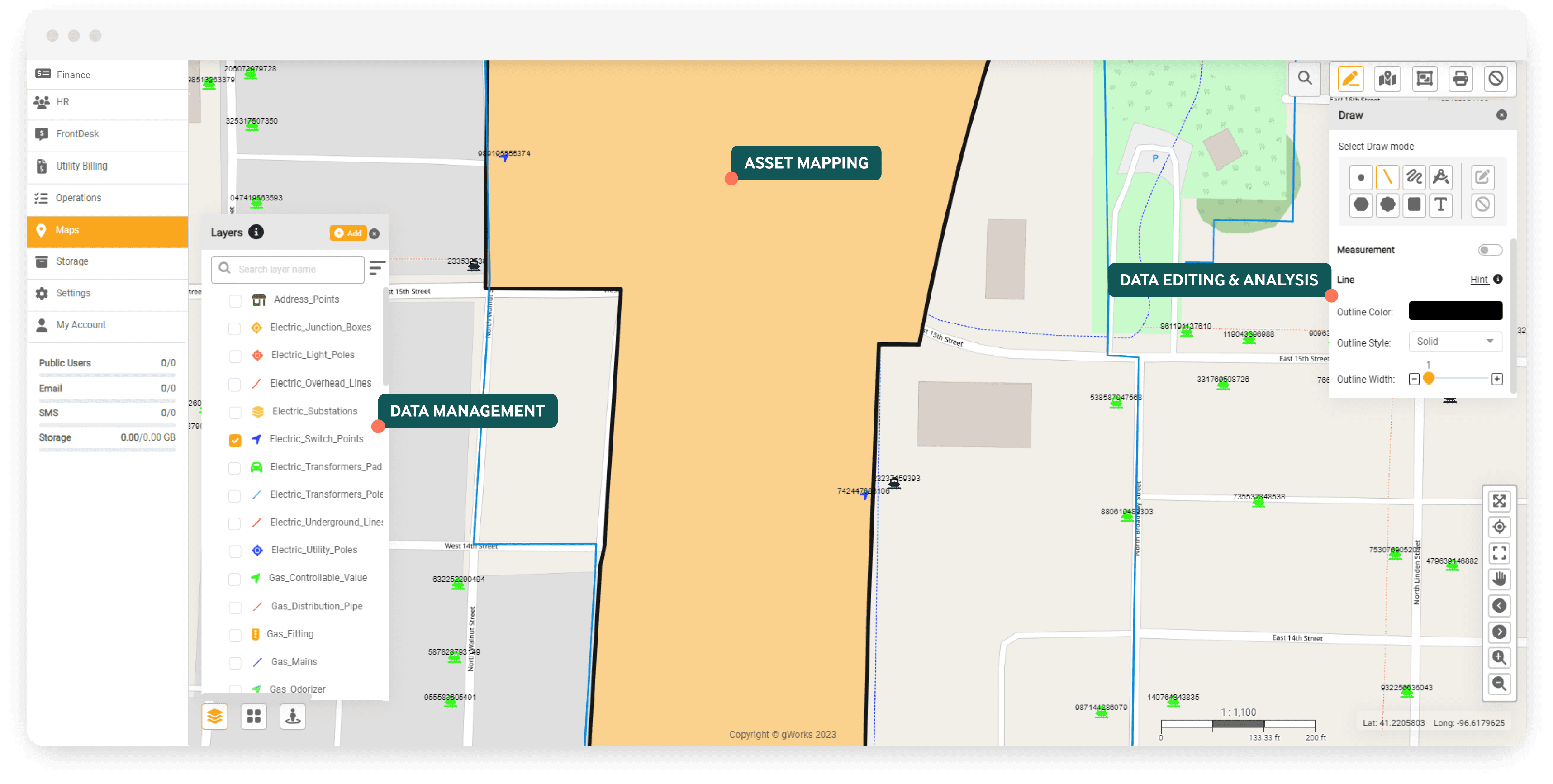 gWorks Maps Hub | Simplified Infrastructure Management