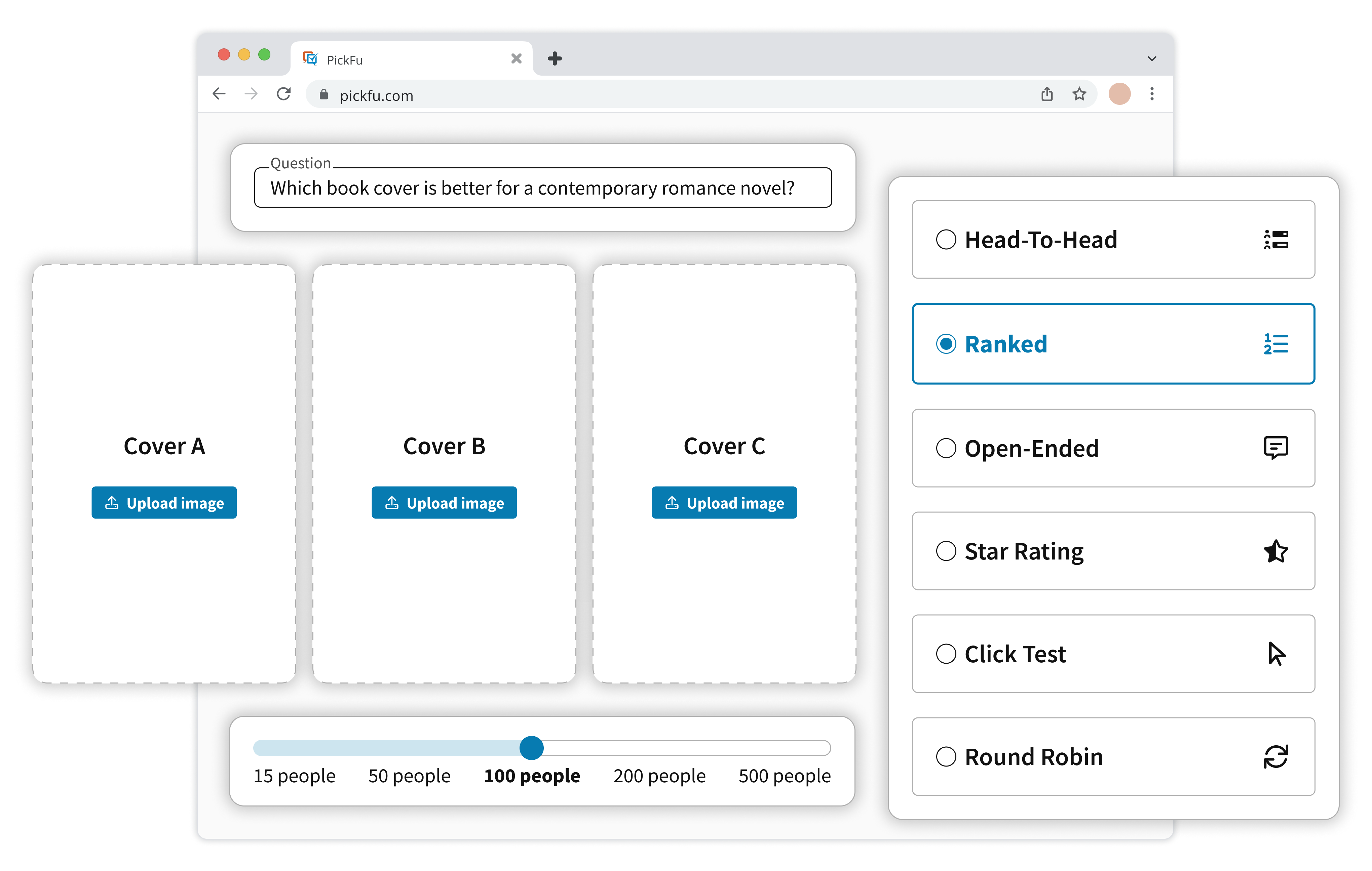 Book title comparison | PickFu Templates