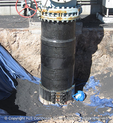Cracked Riser Pipes Repaired with Carbon Fiber - HJ3 Blog & Resources