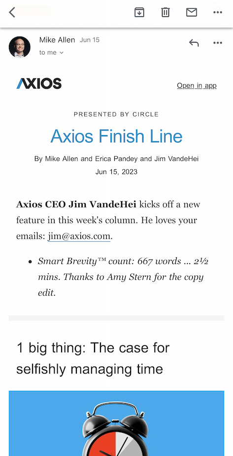 Axios | Newsletters