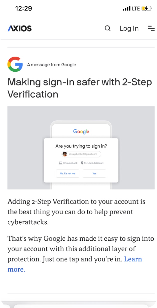 Axios | Web Destinations