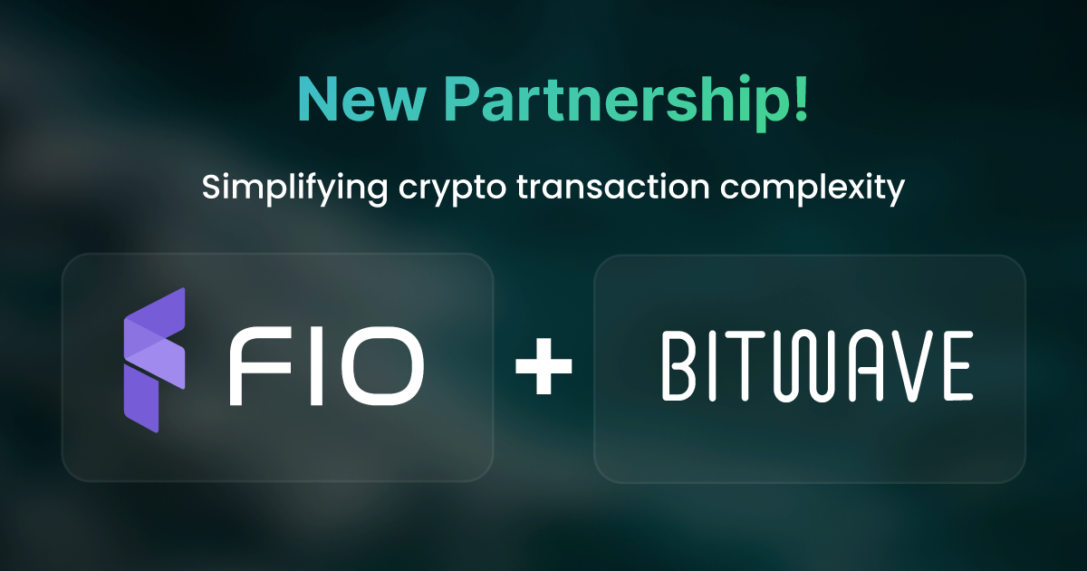 Bitwave Partners with FIO Protocol