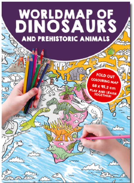 World Map Of Dinosaurs And Prehistoric Animals