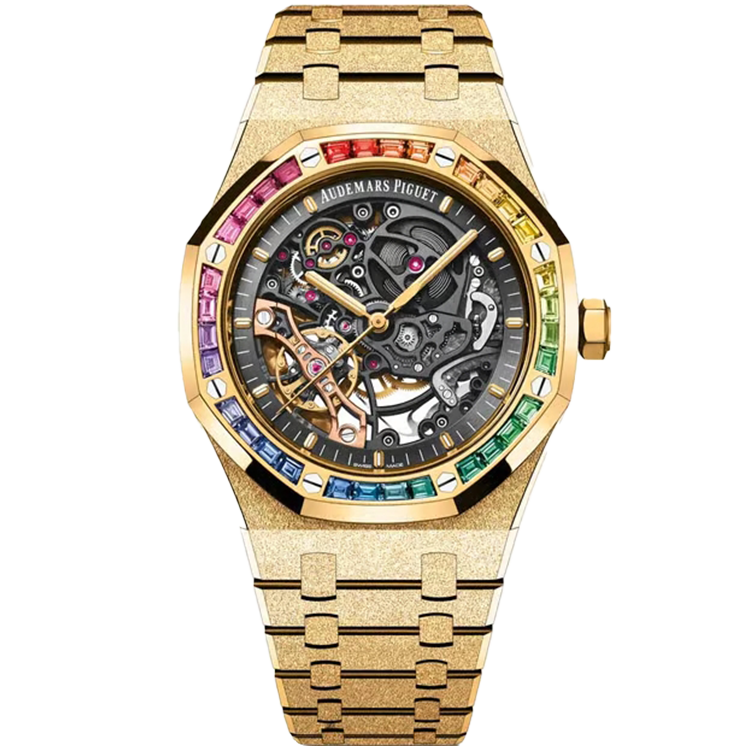 Audemars Piguet, Royal Oak, 15412BA, Skeleton Dial, Double Balance ...