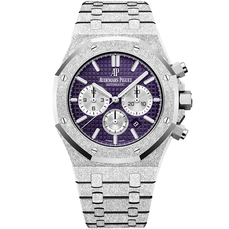 Audemars Piguet, Royal Oak, 26331BC, Purple Dial, Chronograph, Frosted ...