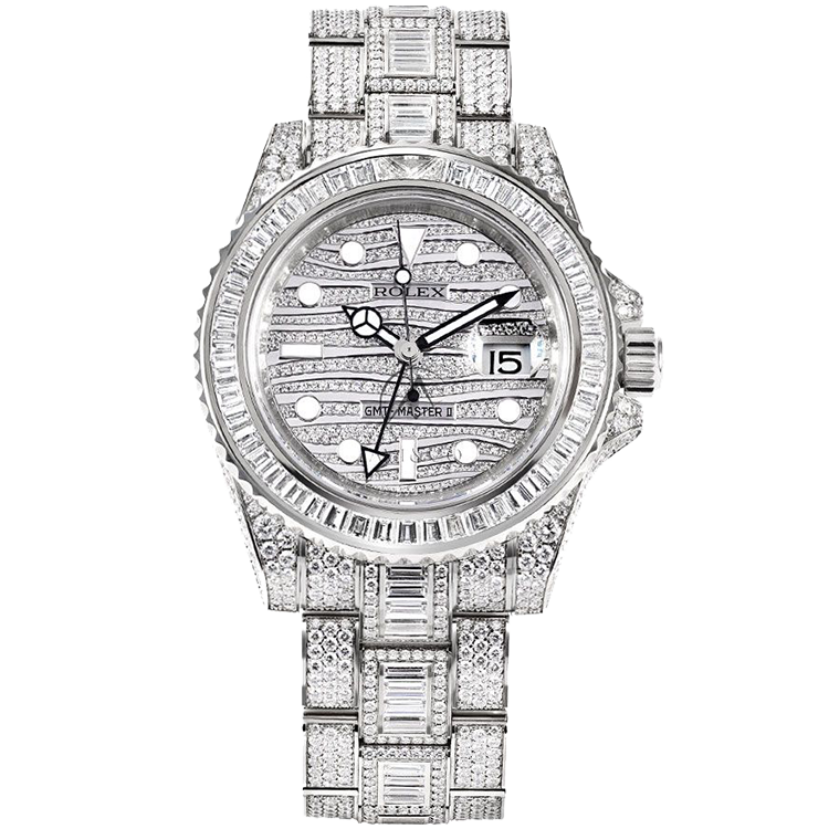 Rolex, GMT-Master II, 116769TBR, Diamond Pave Dial