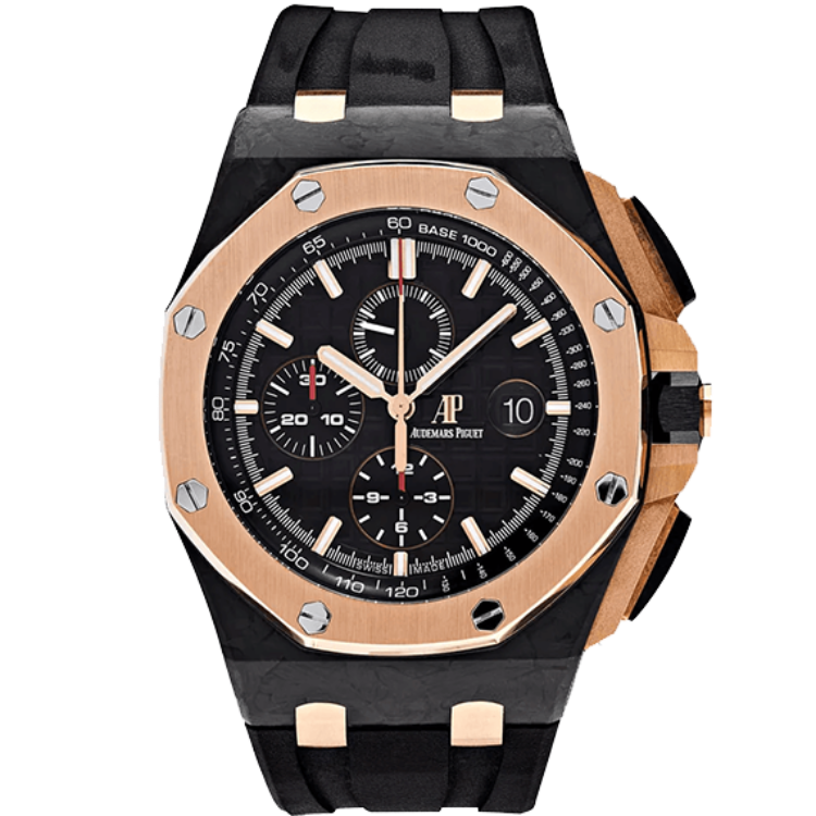 Audemars Piguet, Royal Oak Offshore, 26406FR, Black Dial, QE II Cup ...