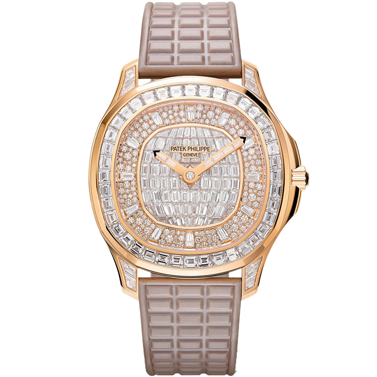 Patek Philippe, Aquanaut Luce, 5062, Diamond Dial, Rose Gold, Diamond ...