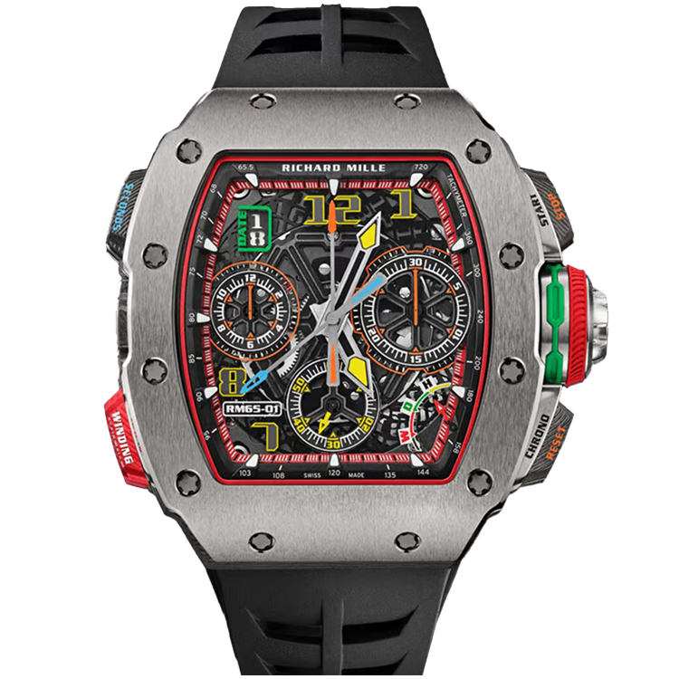 Richard Mille, RM 65-01, Skeleton Dial, Chronograph, Rose Gold, 50mm