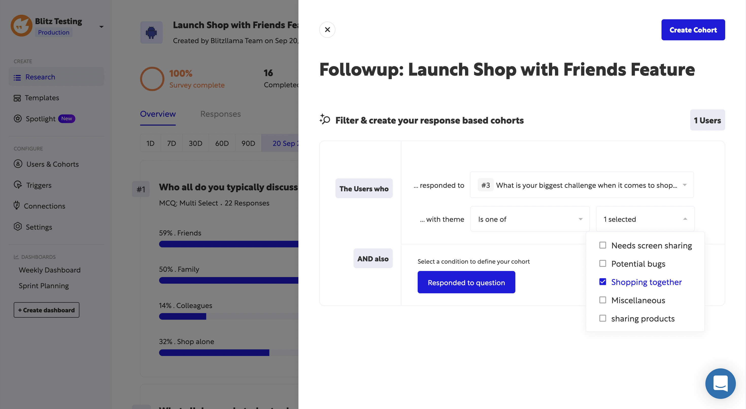 Supercharging user research activities using Blitzllama