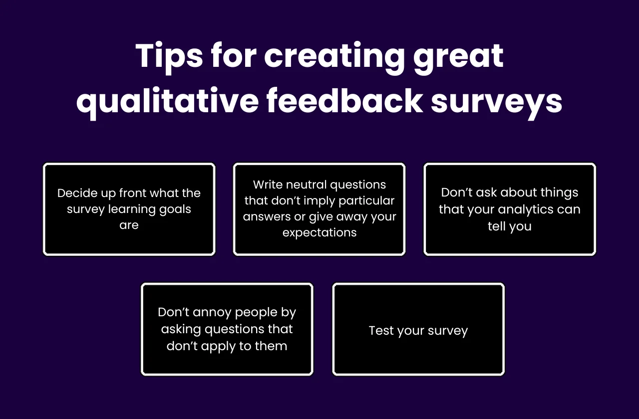 Qualitative feedback: What, why, and how (with examples) 2024
