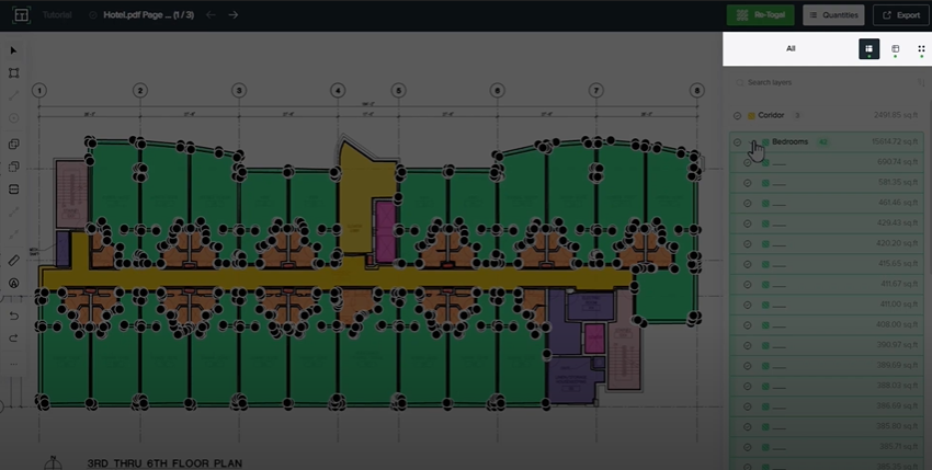 Set Project Quantities Using the Quantities Panel in Togal.AI | Togal.ai