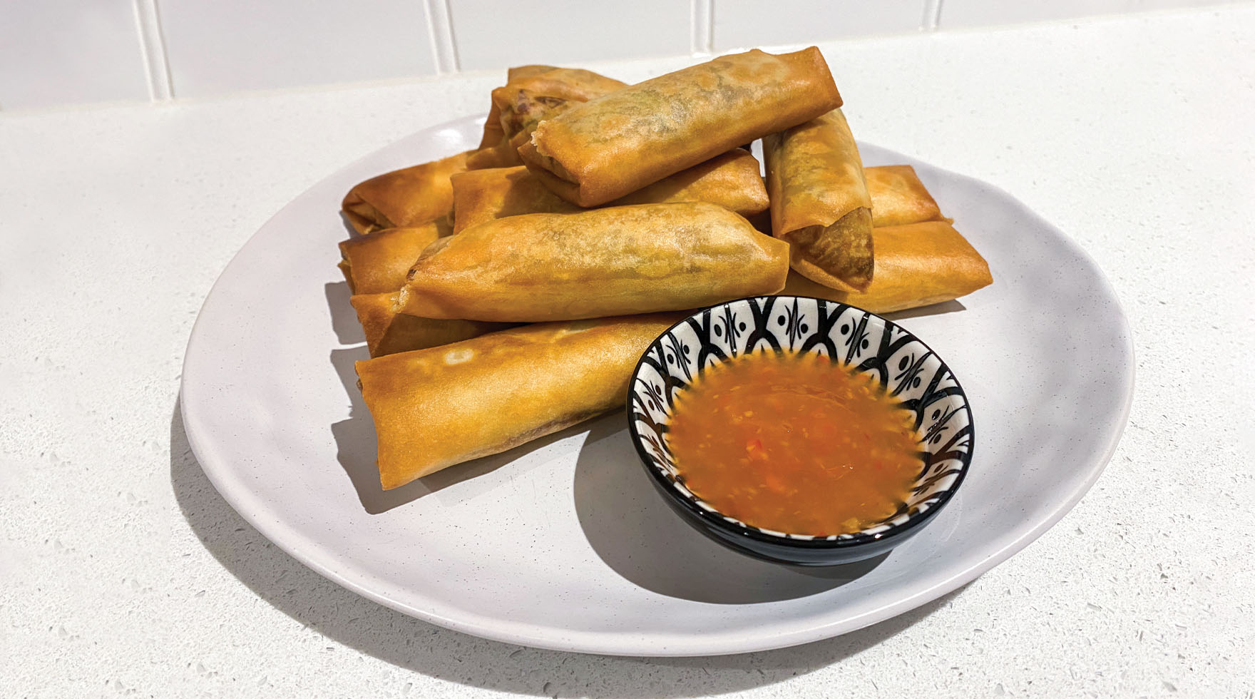 Fish spring rolls - Cooking with Cara