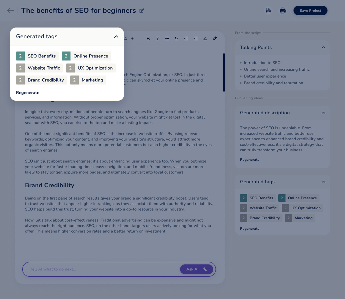 Youtube Tag Generator | Maekersuite