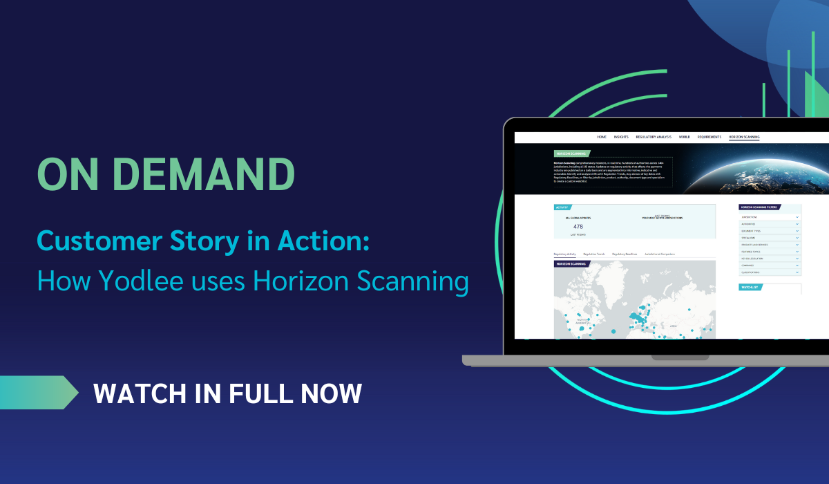 PaymentsCompliance Horizon Scanning Demonstration