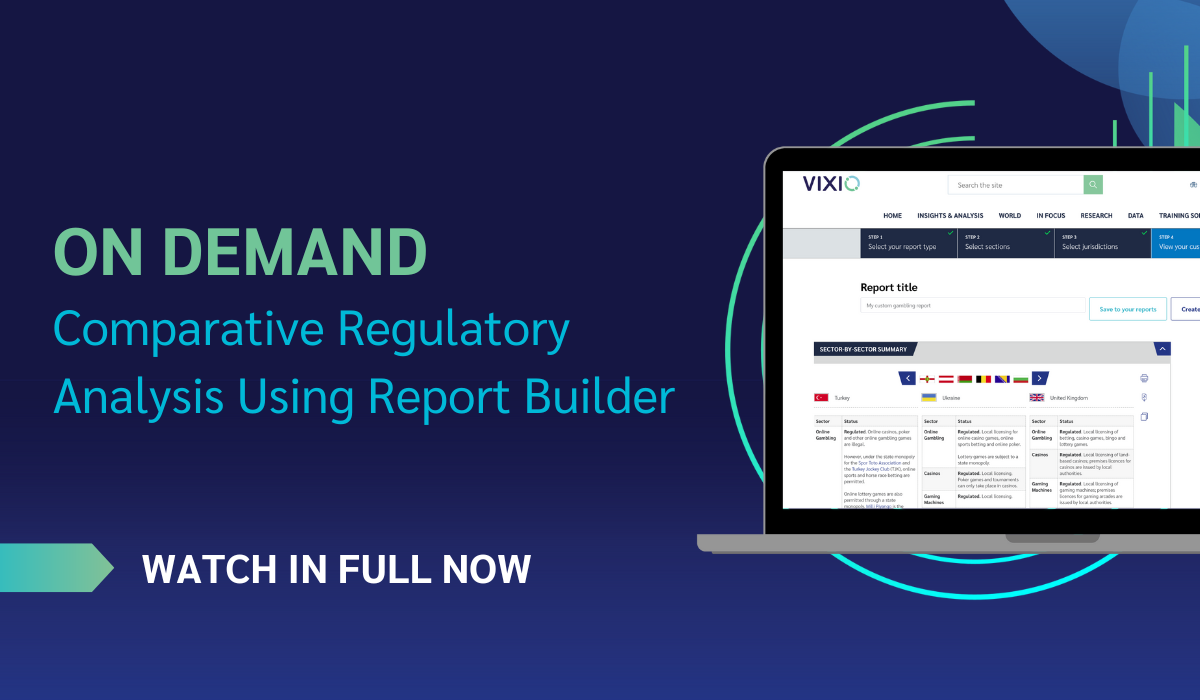 Comparative Regulatory Analysis Using Report Builder