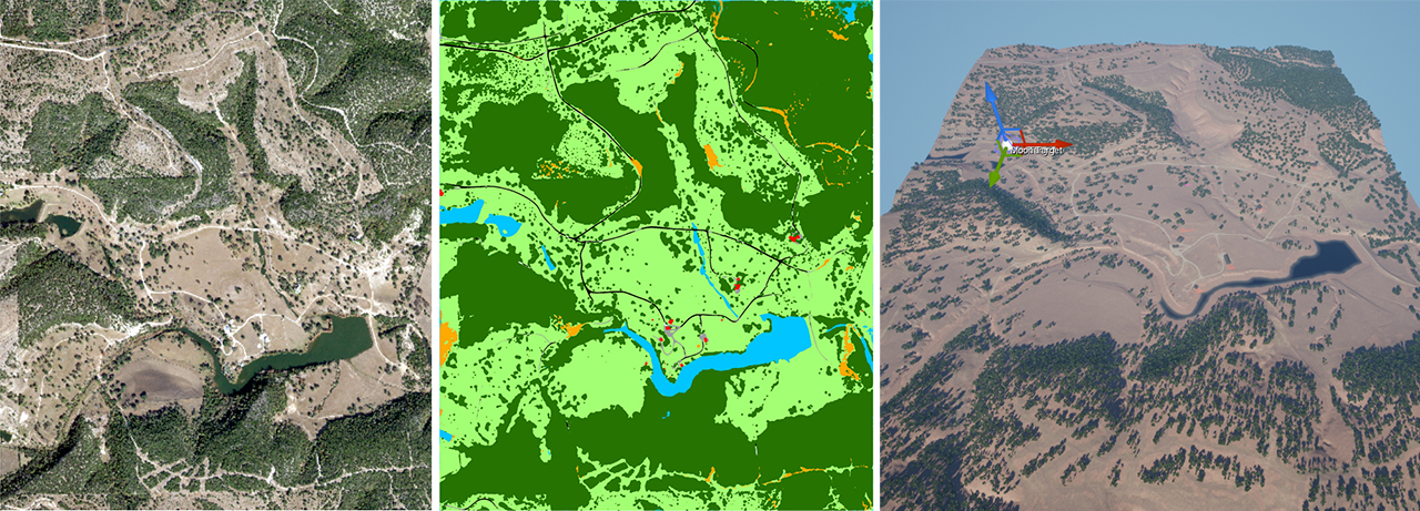 Geospatial to Simulation: How To Build Digital Twins of Real-World Places