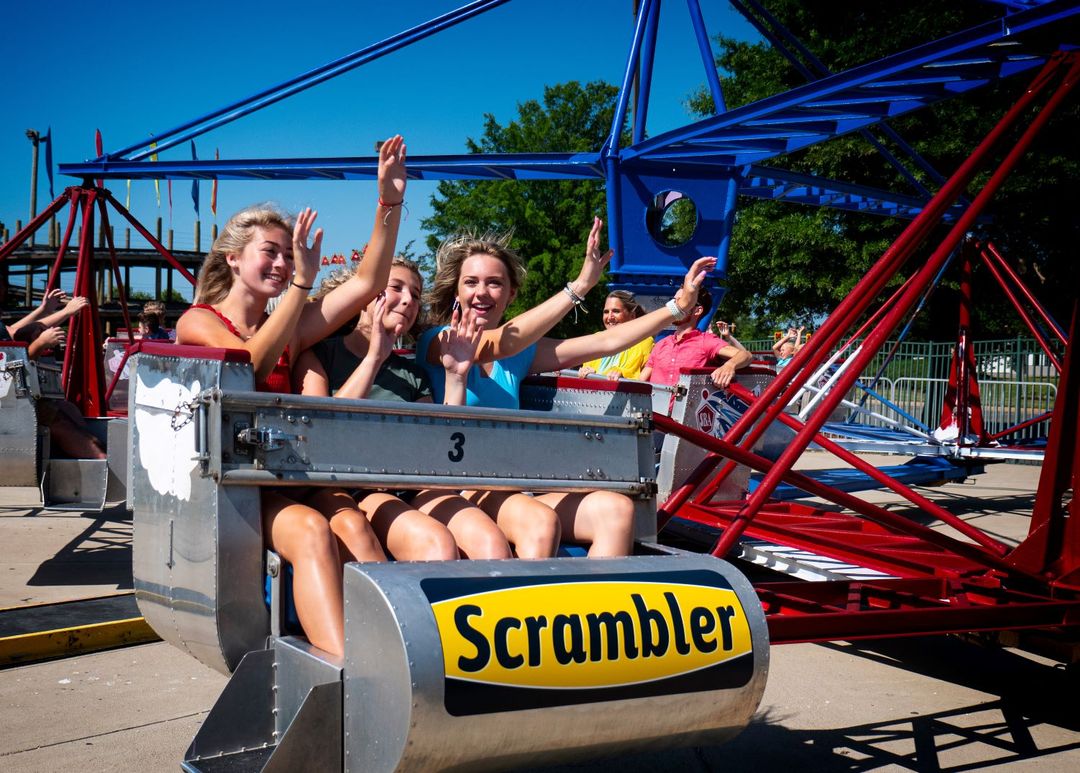 The Scrambler Ride at Funland Fredericksburg, VA - Spin, Squish & Scramble!