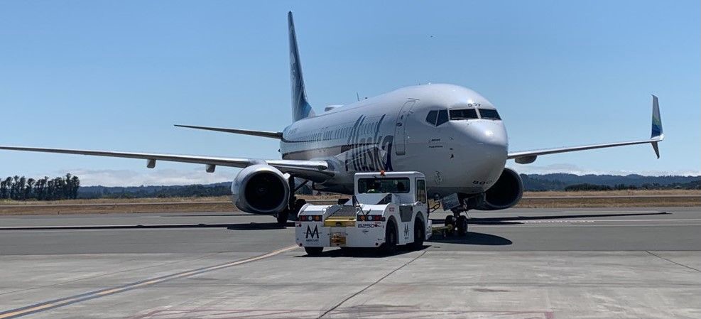 Mercury GSE's Pushback Tractors Support Alaska Airlines on the Tarmac