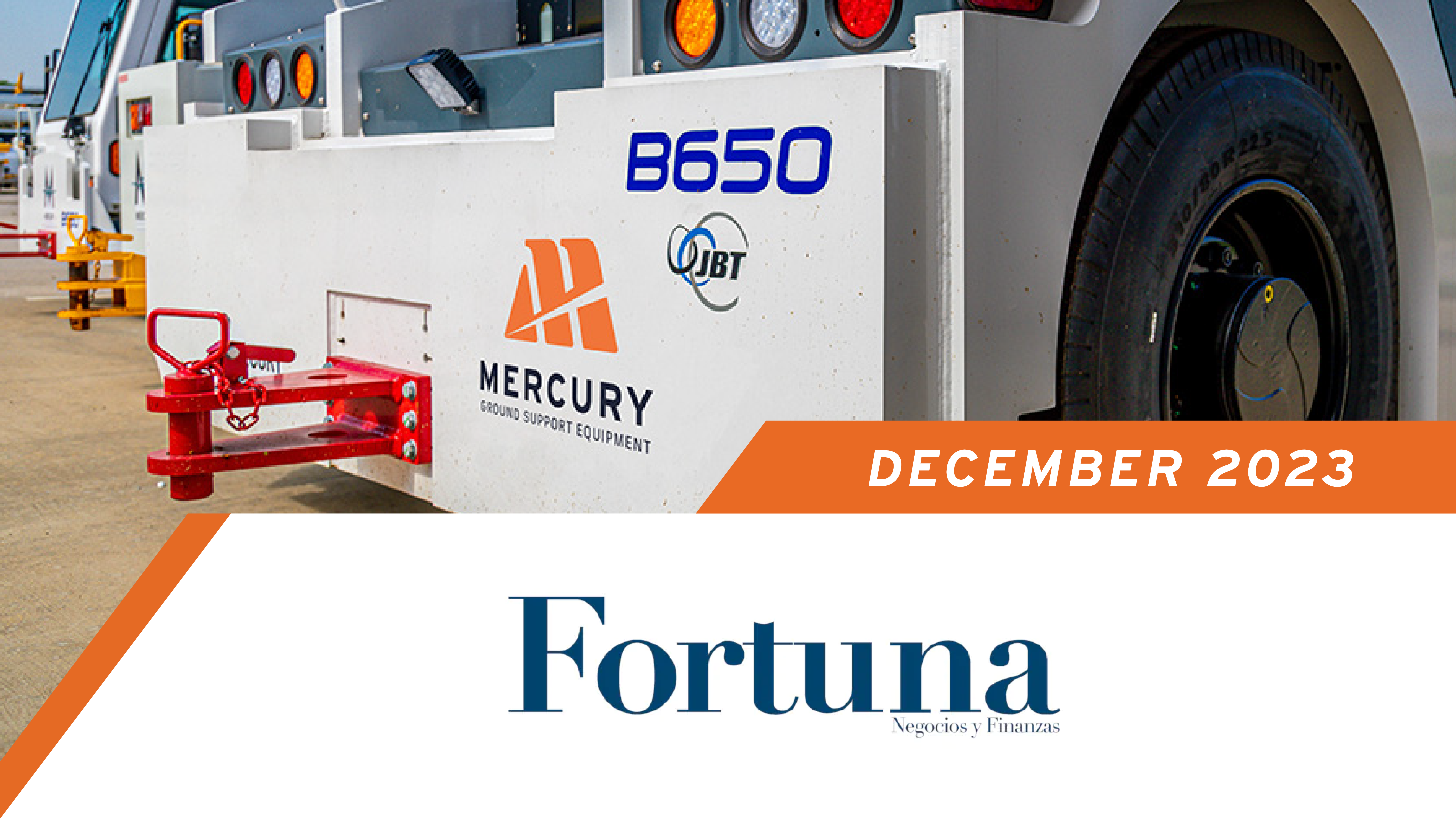Mercury GSE Hace un Pedido Histórico de GSE a JBT AeroTech