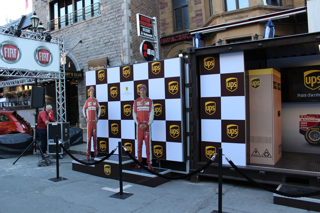 Marketing Container builds | UPS + Ferrari Podium