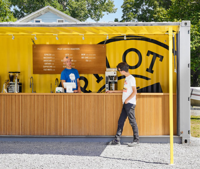 Commercial Container builds | Pilot Coffee Container Cafe