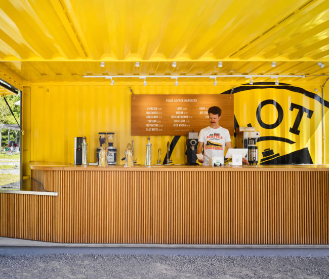 Commercial Container builds | Pilot Coffee Container Cafe