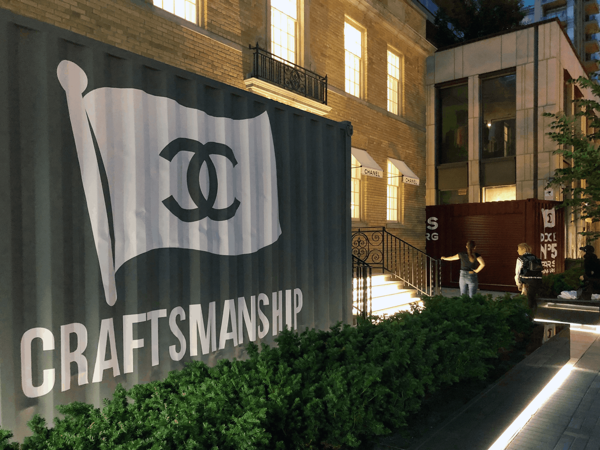 Marketing Container builds | Chanel Shipping Container Exhibit