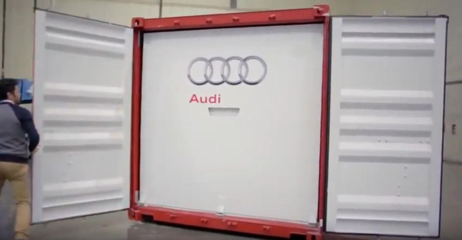 Marketing Container builds | Audi A3 Unboxing Container