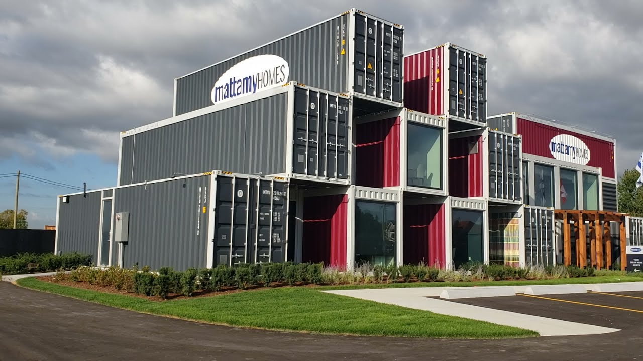 Modular Commercial shipping container buildings.