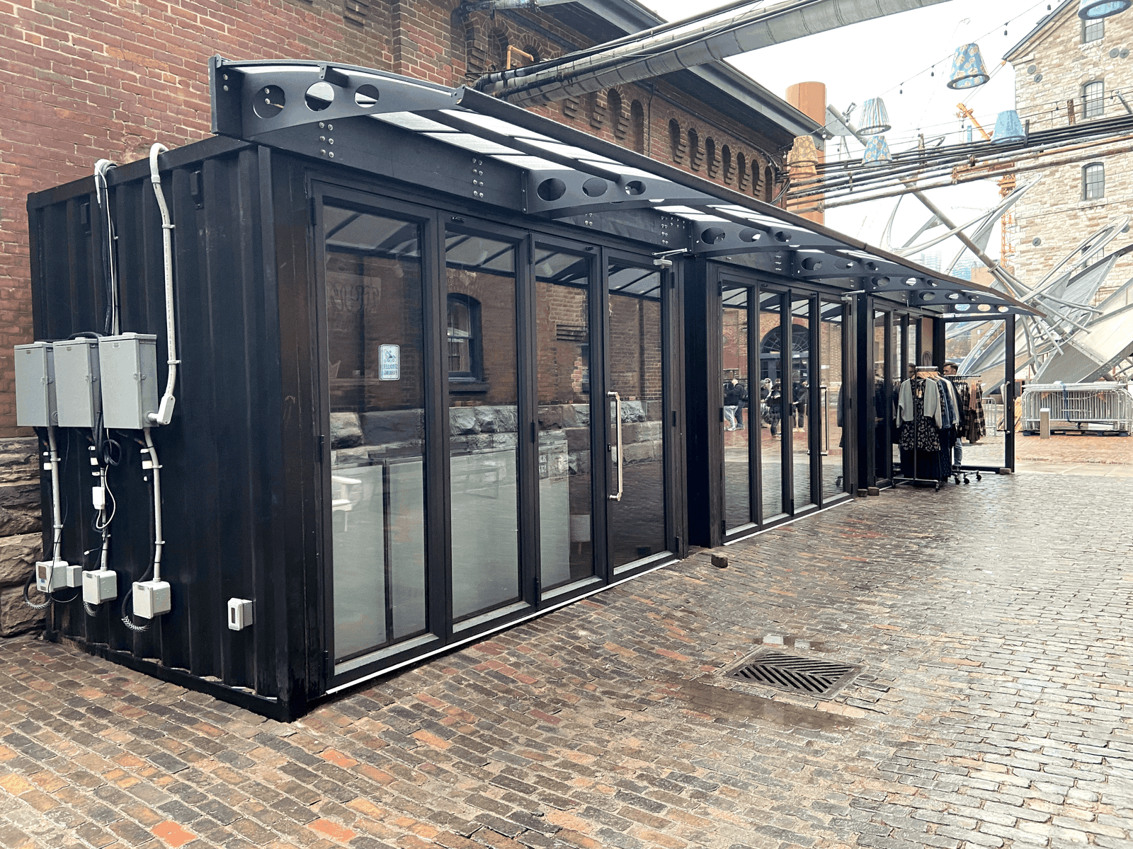 Modular Commercial shipping container buildings.