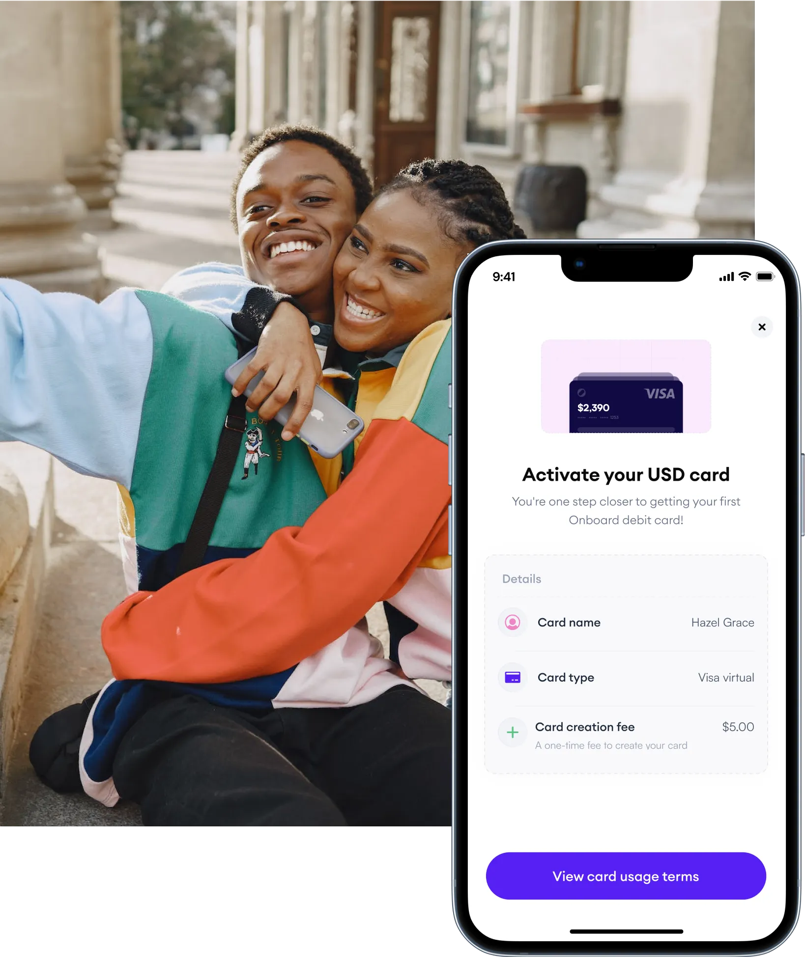 Onboard Virtual Cards