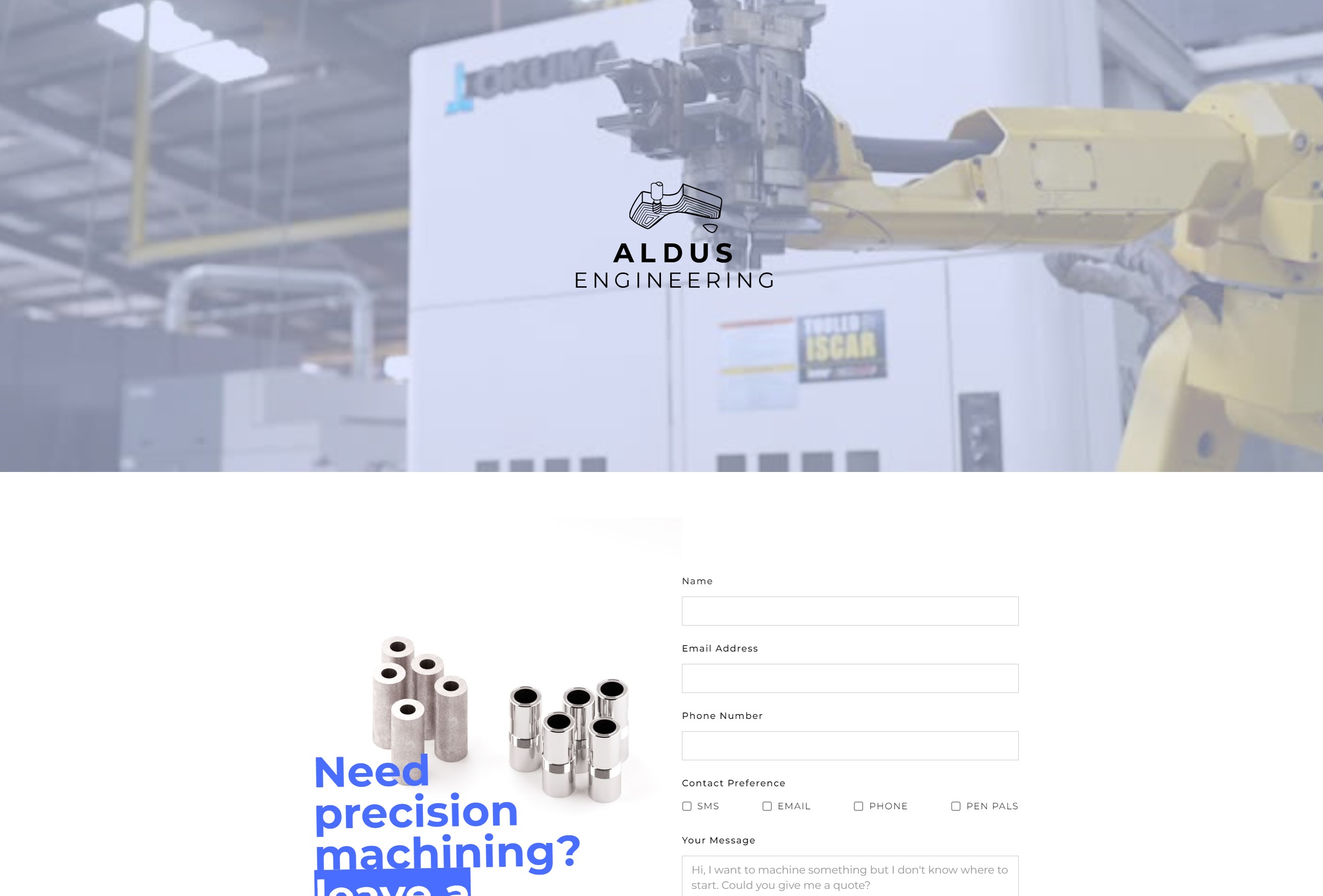 Aldus Engineering | High precision CNC Machining