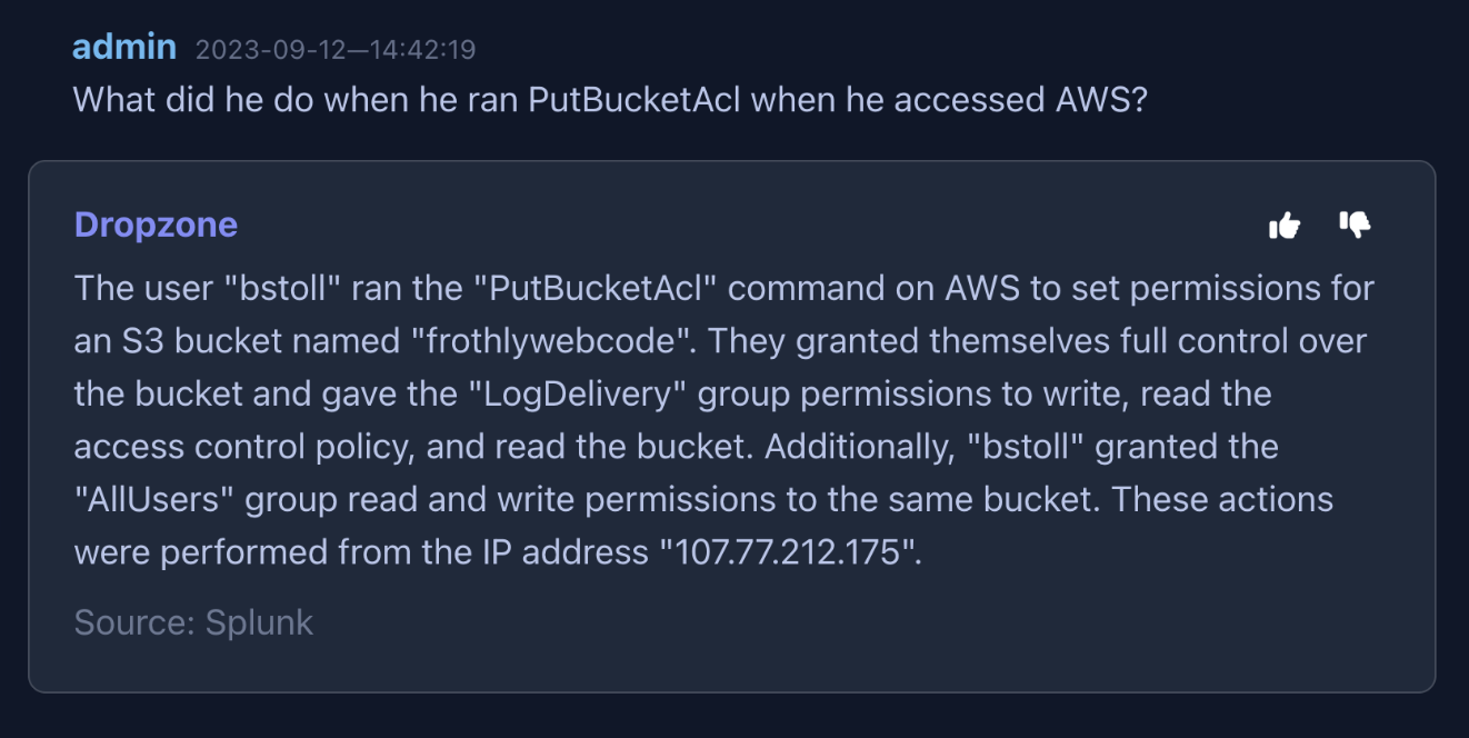 How the Dropzone AI Chatbot Helps Security Analysts Make Sense of Fragmented Security Data