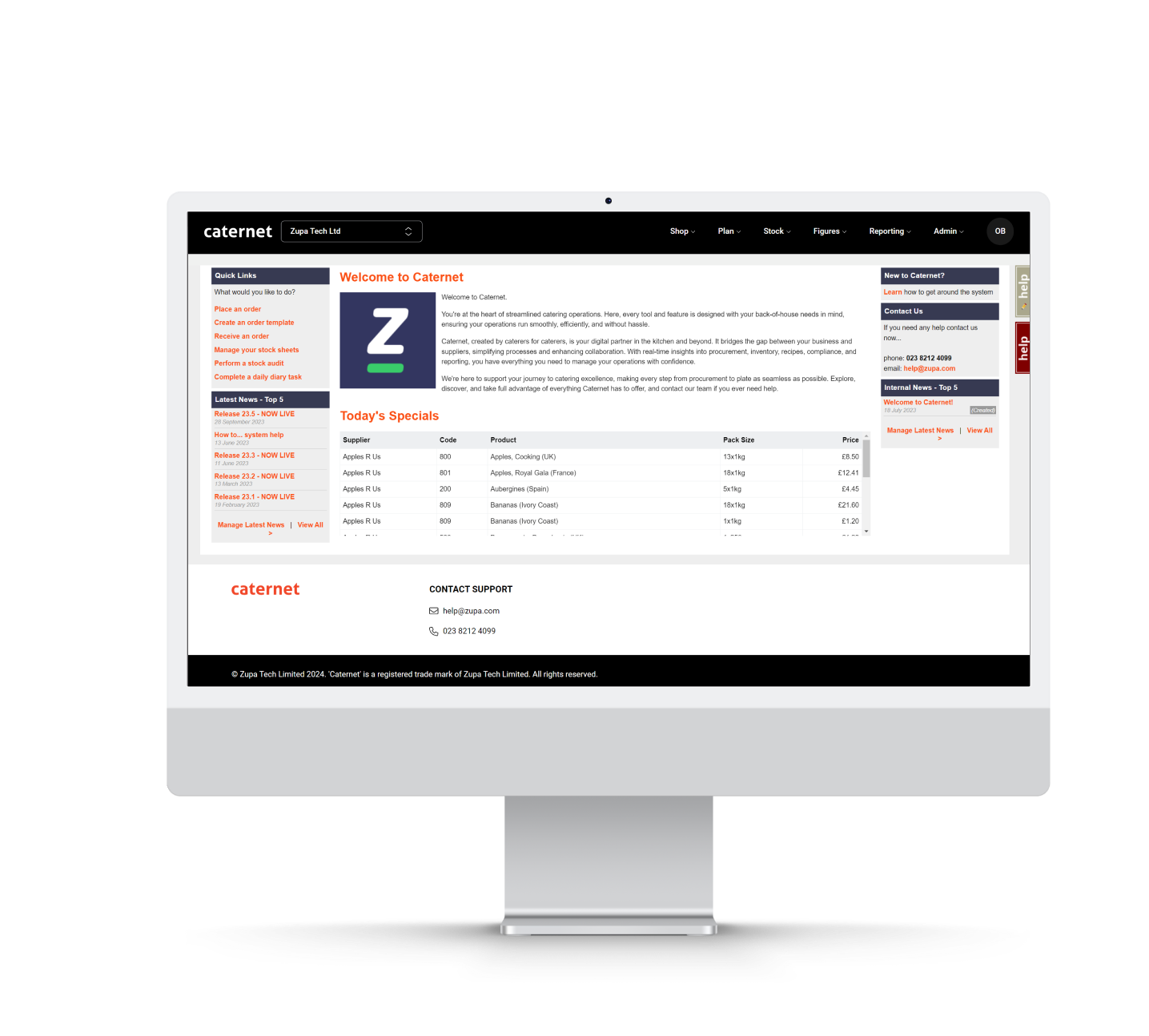 Exciting News from Zupa: Caternet's Fresh New Look launches mid-March 24!