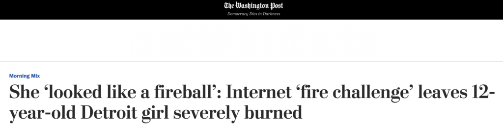 Fire Challenge: A Life-Threatening Internet Challenge | SmartSocial.com