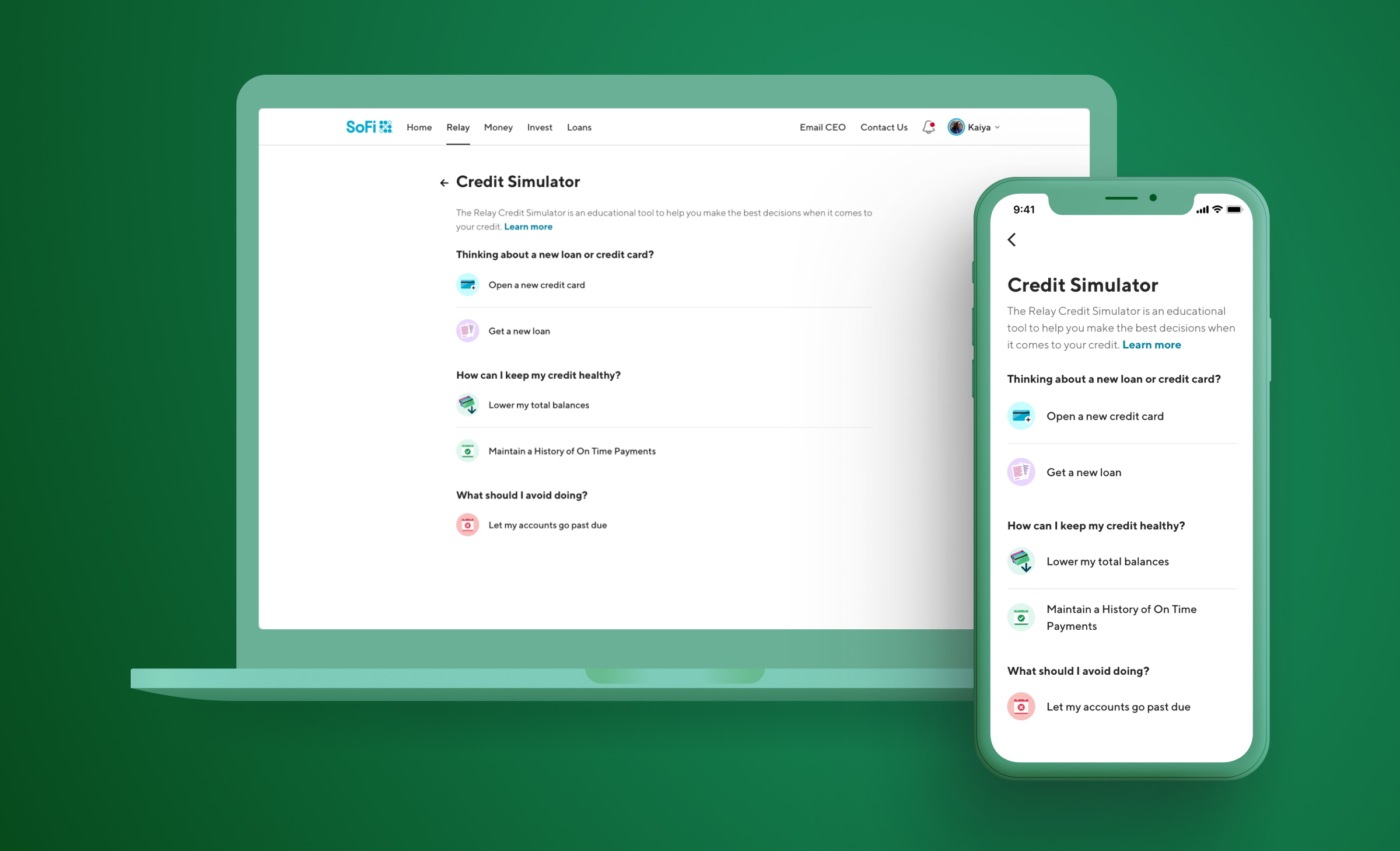 SoFi: Credit Score Simulator