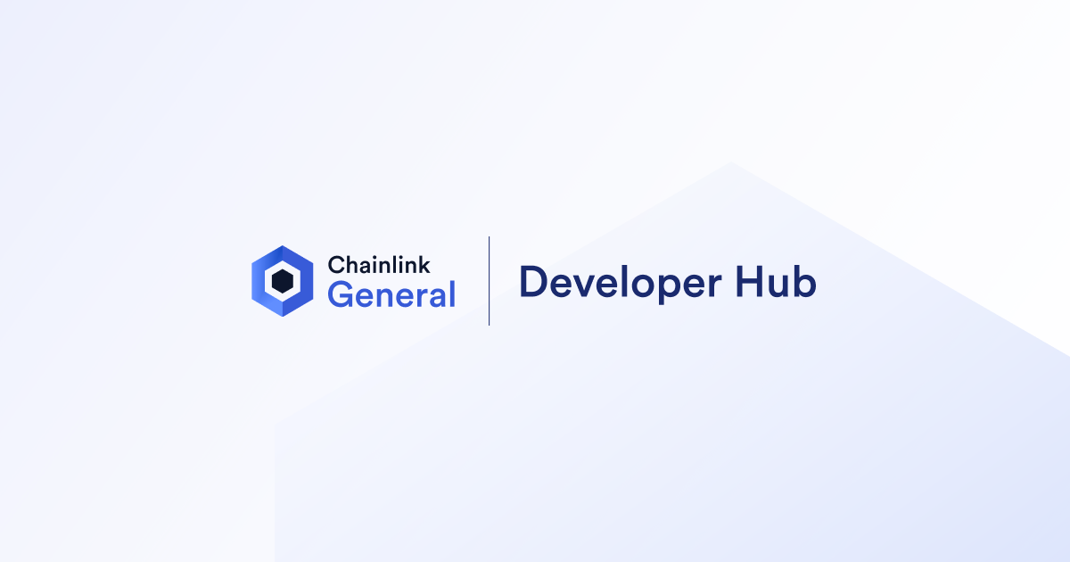 Chainlink Dev Hub | General resources