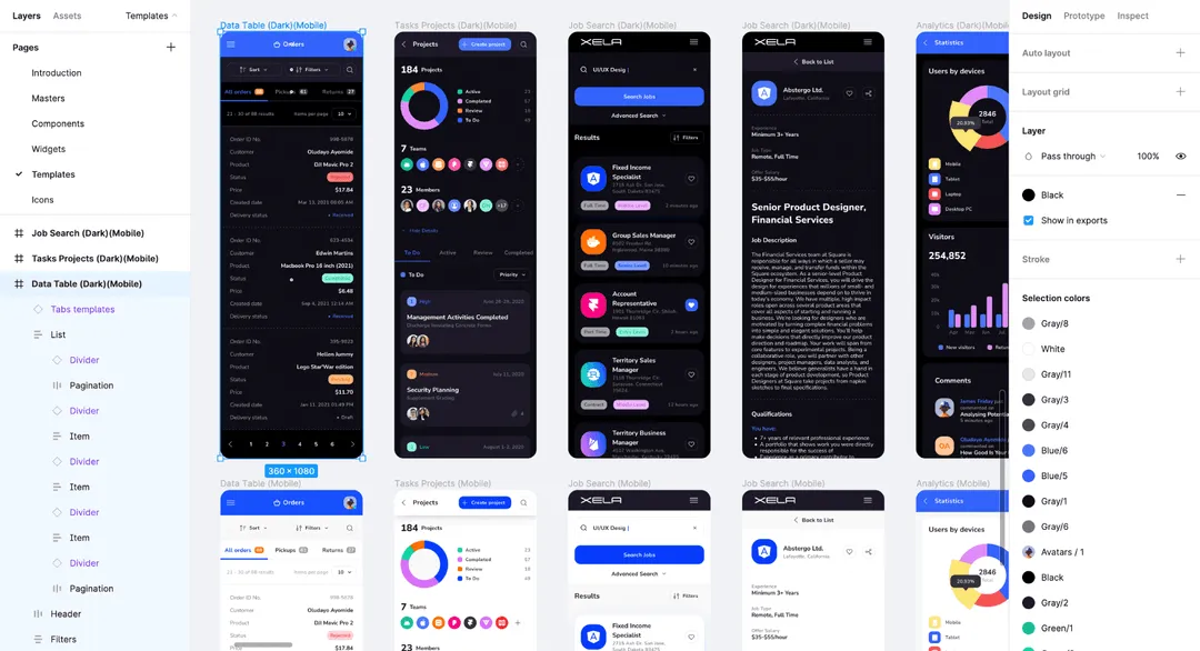 Xela UI kit for Figma & Android Jetpack Compose components
