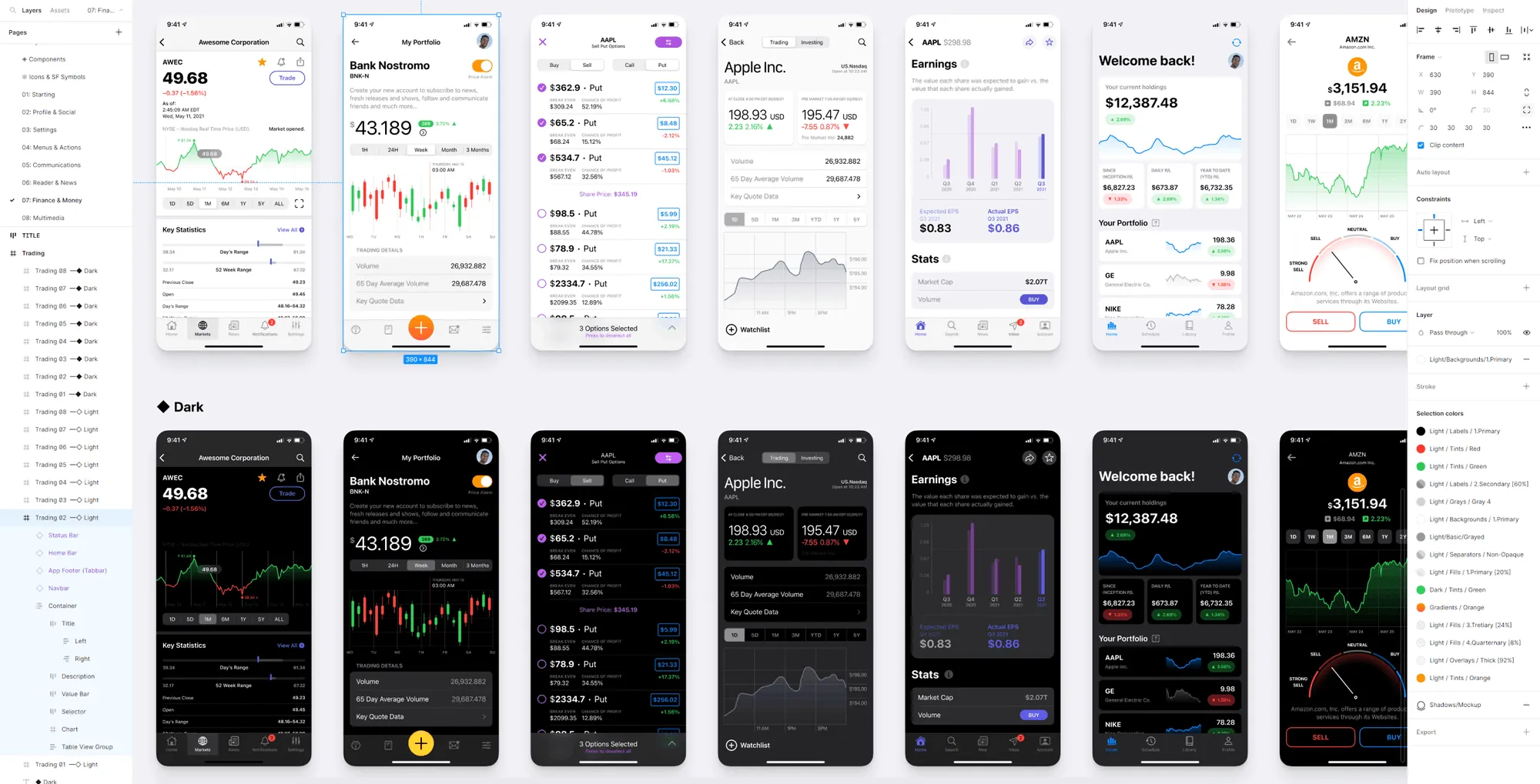 iOS UI Kit: Figma Design System for Mobile Applications